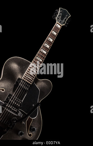 wooden acoustic guitar isolated over white background Stock Photo - Alamy