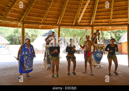 Tribal dancers at Motseng Cultural Village, Sun City Resort ...