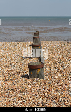 Whitstable beach at high tide Stock Photo - Alamy