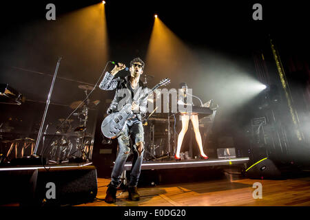 Royal Oak, Michigan, USA. 10th May, 2014. CHROMEO performs on their ...