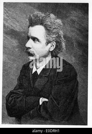 This portrait of Edvard Grieg, created in the 1800s, captures the ...
