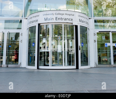 Main entrance on Euston Road, University College Hospital, London ...