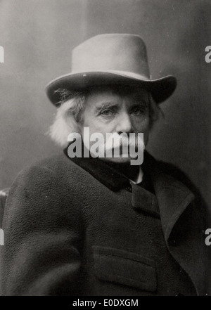 A vintage portrait of Edvard Grieg, the renowned Norwegian composer ...