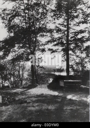 This photo of the garden at Troldhaugen, the home of composer Edvard ...