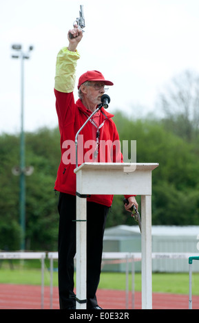 Starting gun at an athletics race Stock Photo - Alamy