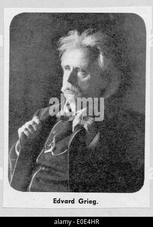 This portrait of Edvard Grieg, taken in the 1800s, shows the famous ...