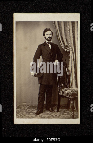 A black-and-white portrait of Ole Bull, a famous 19th-century Norwegian ...