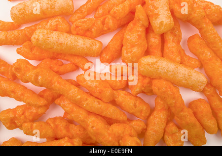 Cheetos Crunchy Orange Cheese Puff Snack Chips Stock Photo - Alamy