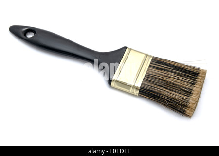 Paintbrush closeup on white background Stock Photo - Alamy