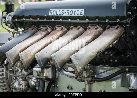 Rolls Royce Merlin V12 piston engine, Avro York, Duxford Airspace Stock ...