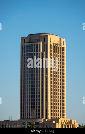 MTA Building in Downtown Los Angeles, view from City Hall, in December ...