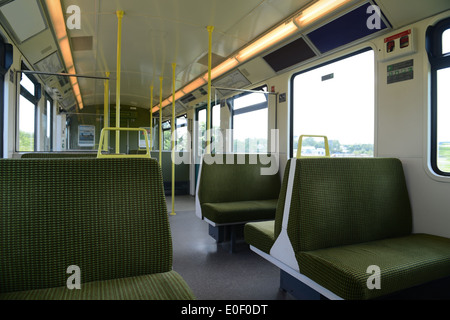 DART train interior, Dublin, Ireland Stock Photo - Alamy