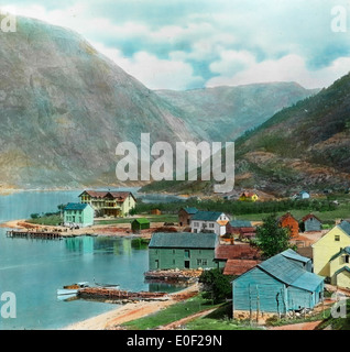 This photograph showcases the Hardanger region of Norway, known for its ...