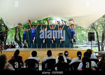 Mexican High school dance class exhibition of jazz and mordern dances ...