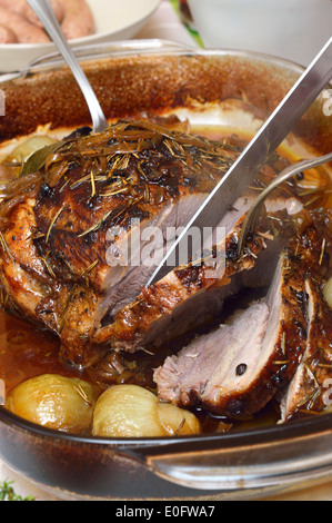 Appetizing and tasty roast pig homemade baking , roasting meat Stock ...