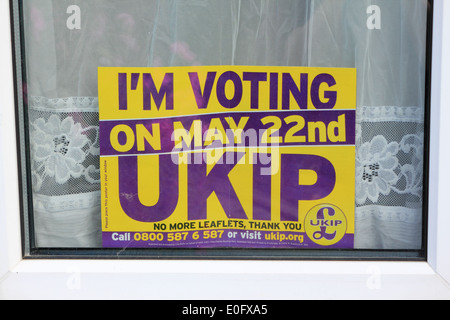 UKIP poster for European elections in Dudley, West Midlands Stock Photo ...