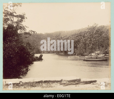 A photograph of Port Hacking River near Mangrove Creek in New South ...