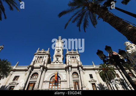 Street clock, Valencia, Spain Stock Photo - Alamy
