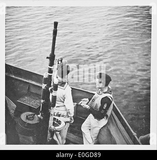 This image depicts a wartime alert during World War II (2. verdenskrig ...