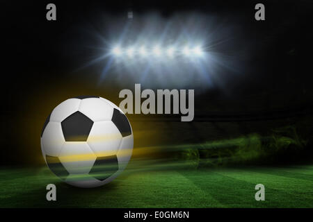 Blurry football pitch with crowd Stock Photo - Alamy