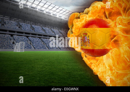 Fire surrounding spain ball Stock Photo - Alamy