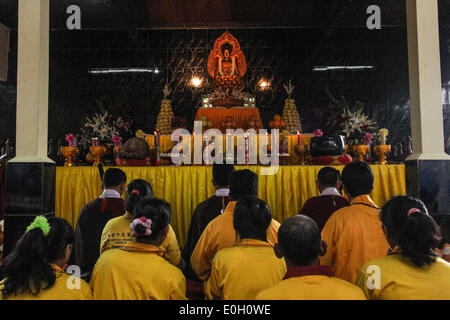 Buddhist monks in ritual tantric costumes bright colors and ancient ...