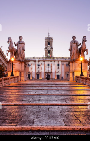The Cordonata staircase leading to Piazza del Campidoglio and Palazzo ...