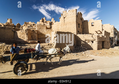 Inside Shali fort. Siwa oasis, Egypt Stock Photo - Alamy