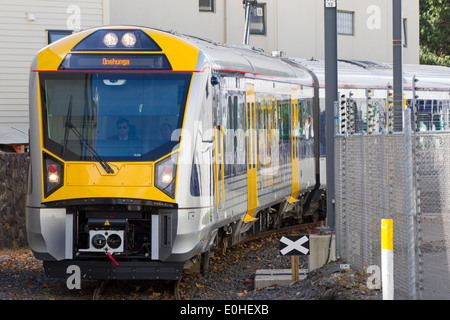 The new Auckland Transport Electric Train on its first day of Stock ...