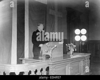 Vidkun Quisling in Skien, Norway, on 6 March 1942, during the Second ...