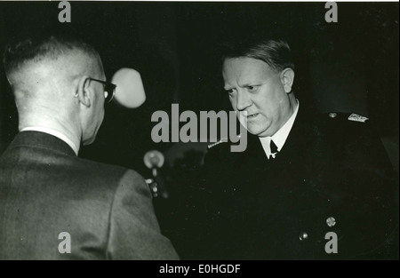 A historical photograph showing Vidkun Quisling and Josef Terboven in ...