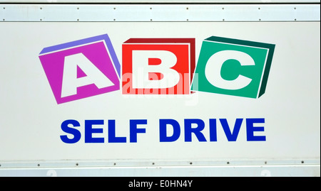 ABC self drive hire van England UK Stock Photo - Alamy