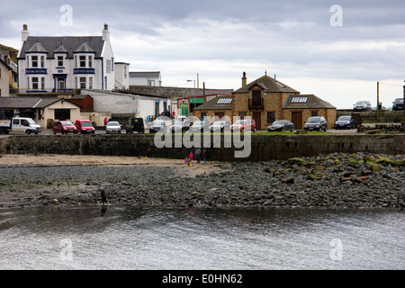Portpatrick village harbour seafront and beach Portpatrick Rhins of ...