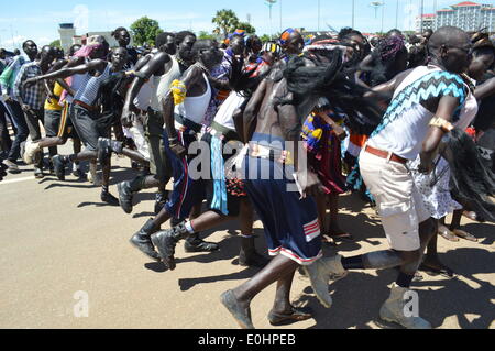 Juba, Jonglei, South Sudan. 13th May, 2014. Murle tribes people ...