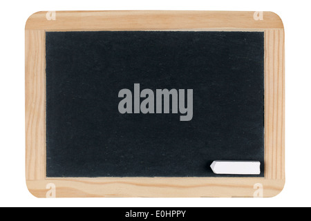 Empty black chalkboard isolated on white Stock Photo - Alamy