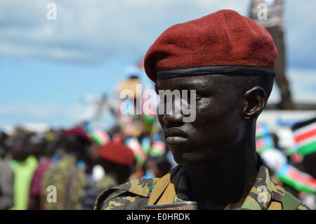 Juba, South Sudan, Africa. 11th May, 2014. The Tiger Battalion also ...