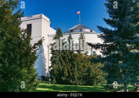 Poland: Sejm building in Warsaw, the lower house of the Polish ...