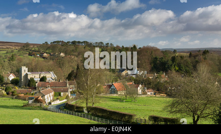 Village In Yorkshire Countryside, Lastingham, North Yorkshire, England ...