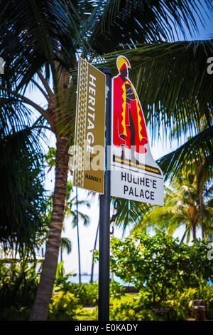 Hawaiian Hulihe'e Palace in Kona, Hawaii Stock Photo - Alamy