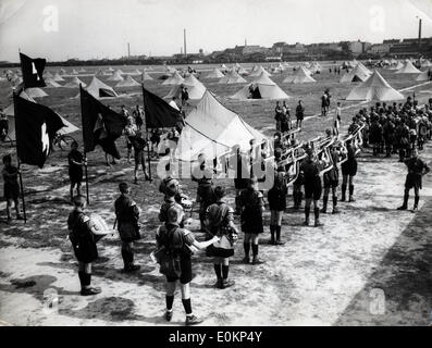 Nazi Germany, A Hitler Youth Camp, Germany, 1939 Stock Photo: 32387404 ...