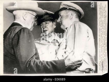Brig. Gen. Courtney Whitney; Gen. Douglas MacArthur, Commander in Chief ...
