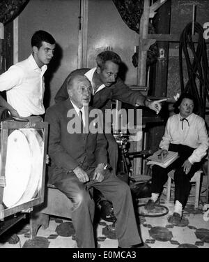 French film director Jean Becker (left) and his son, producer Louis ...