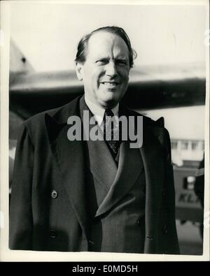 Sep. 09, 1954 - Ministers arrive for Nine power conference. Photo shows ...
