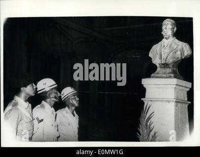 Jul. 07, 1956 - Colonel Nasser ''Grabs'' The Suez Canal. Scene at Port ...