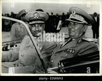 Jul. 07, 1956 - Colonel Nasser ''Grabs'' The Suez Canal. Scene at Port ...