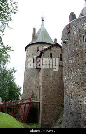 castle tower of red brick with a steep staircase inside Stock Photo - Alamy