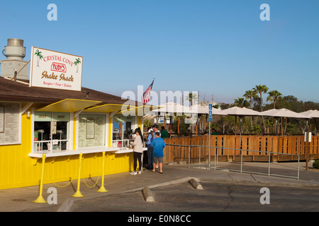 Ruby's Shake Shack on the cliff above crystal cove on Pacific Coast ...