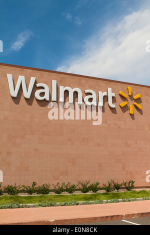 Walmart store exterior displaying sign/logo at a Californian location ...