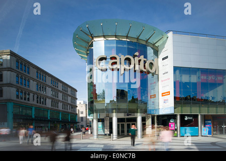 The Capitol shopping Centre on Queens Street in Cardiff Stock Photo - Alamy