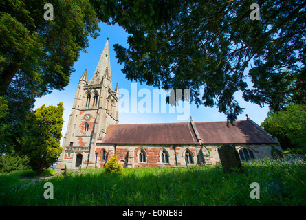All Saints Church in summer at Clive, Shropshire, England Stock Photo ...